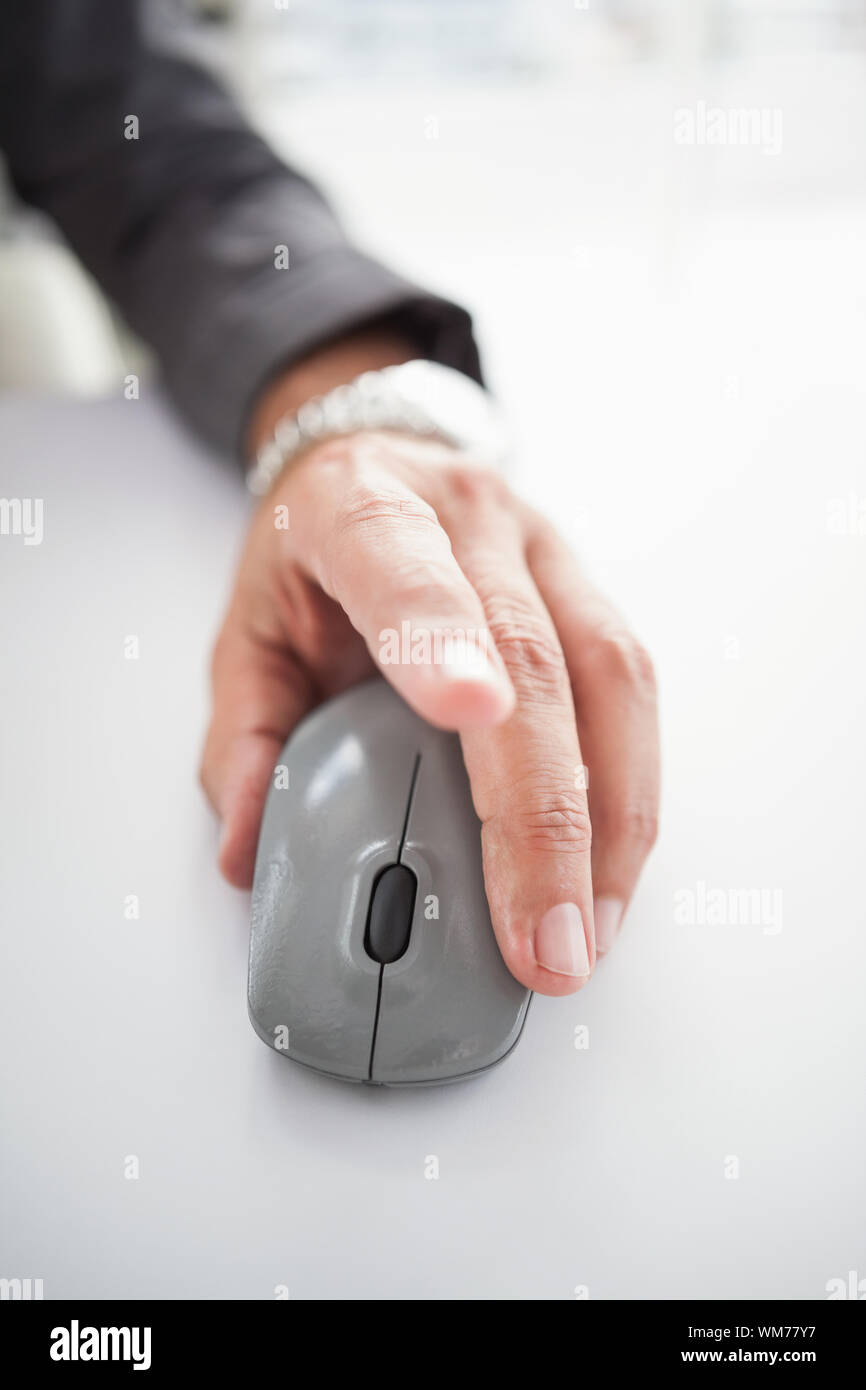 Businessmans hand on computer hi-res stock photography and images - Alamy