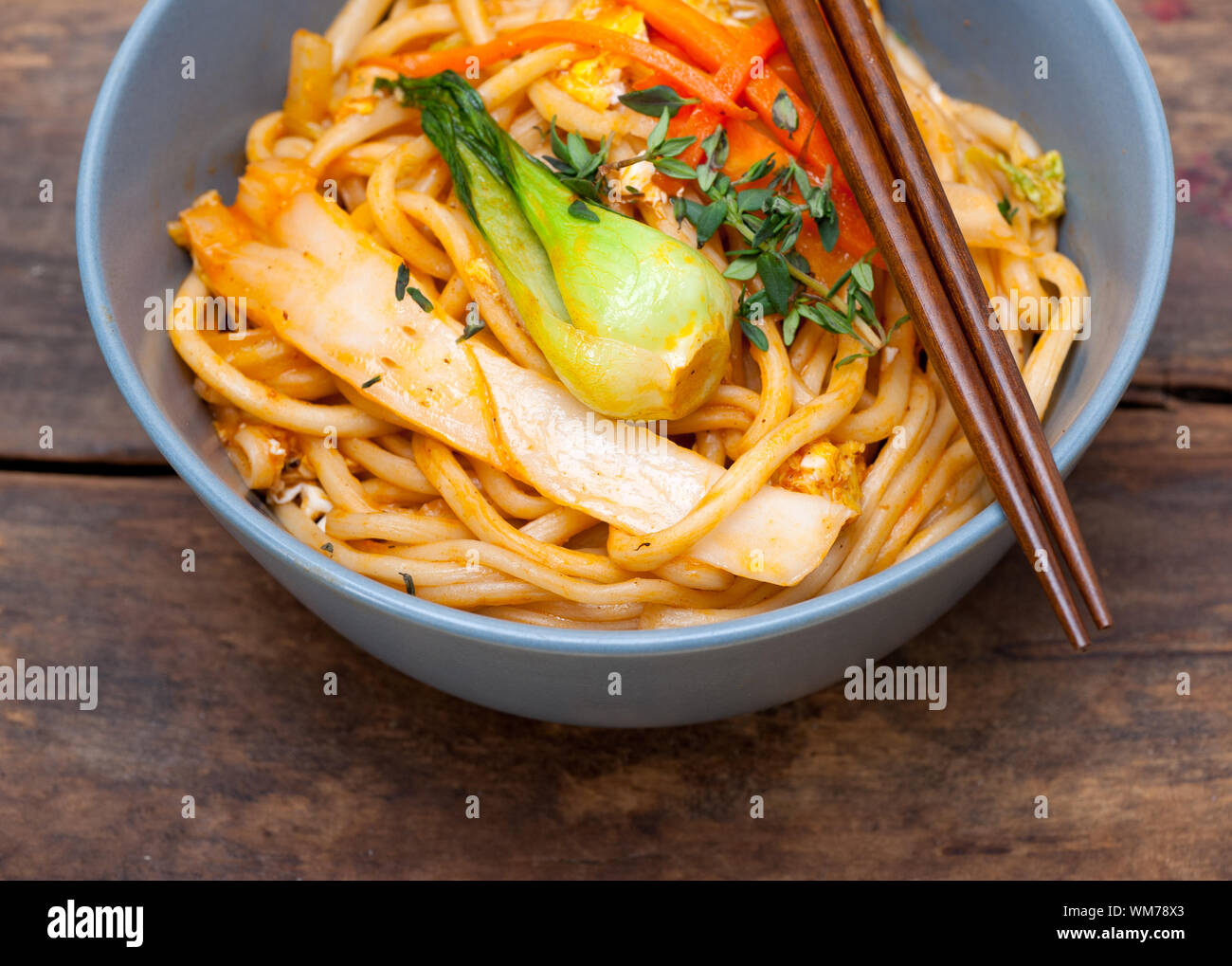 hand pulled ramen noodles Stock Photo - Alamy