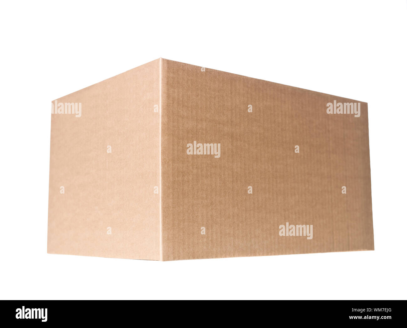 Closed cardboard box Stock Photo - Alamy