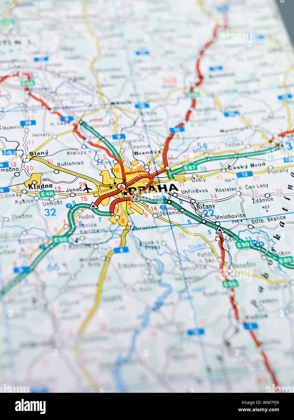 Map of praha hi-res stock photography and images - Alamy