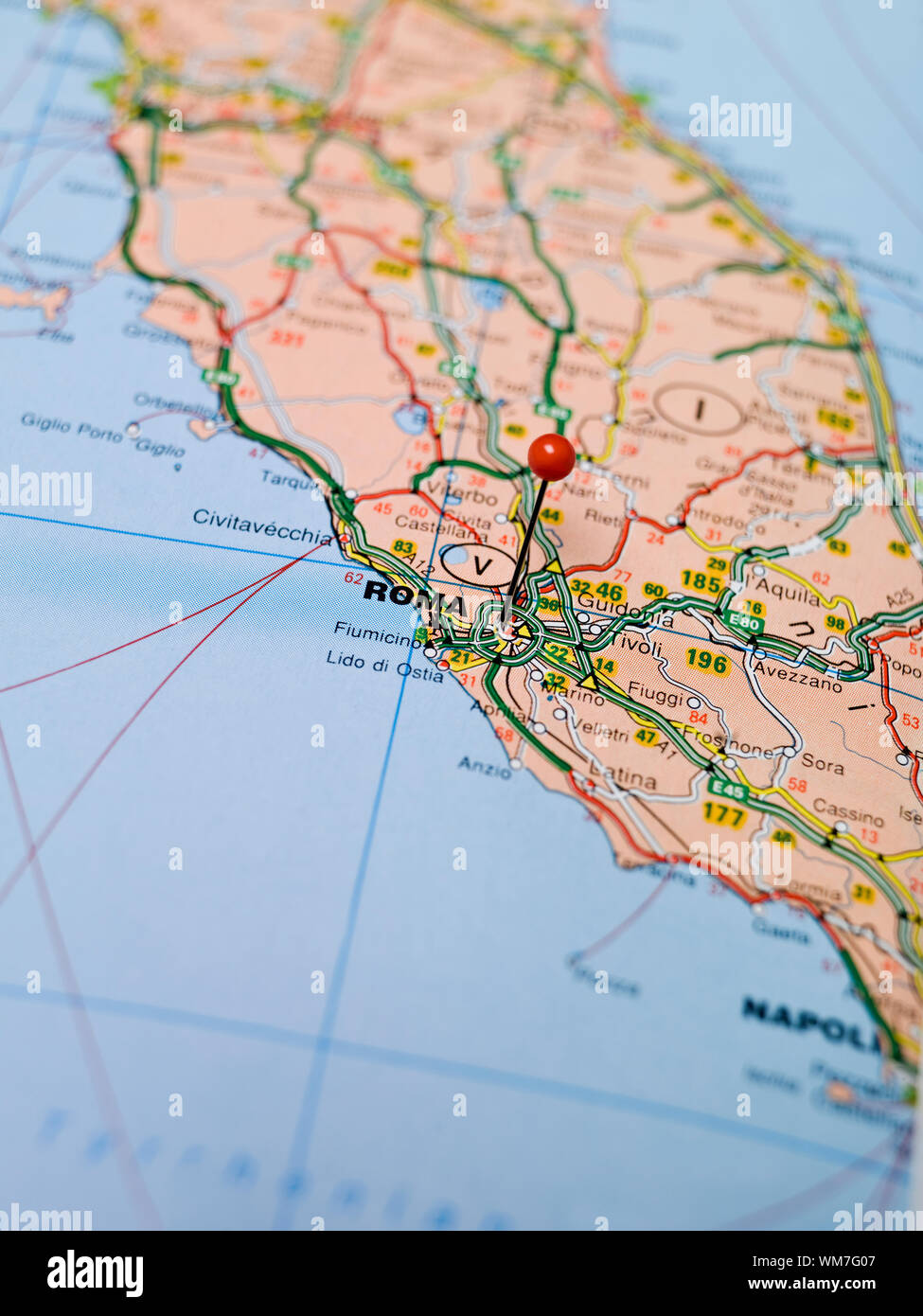 Map of Roma Stock Photo - Alamy