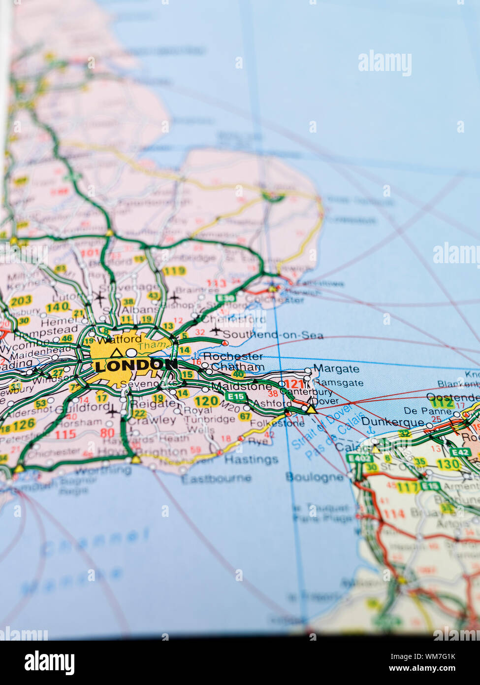 Map of London Stock Photo - Alamy