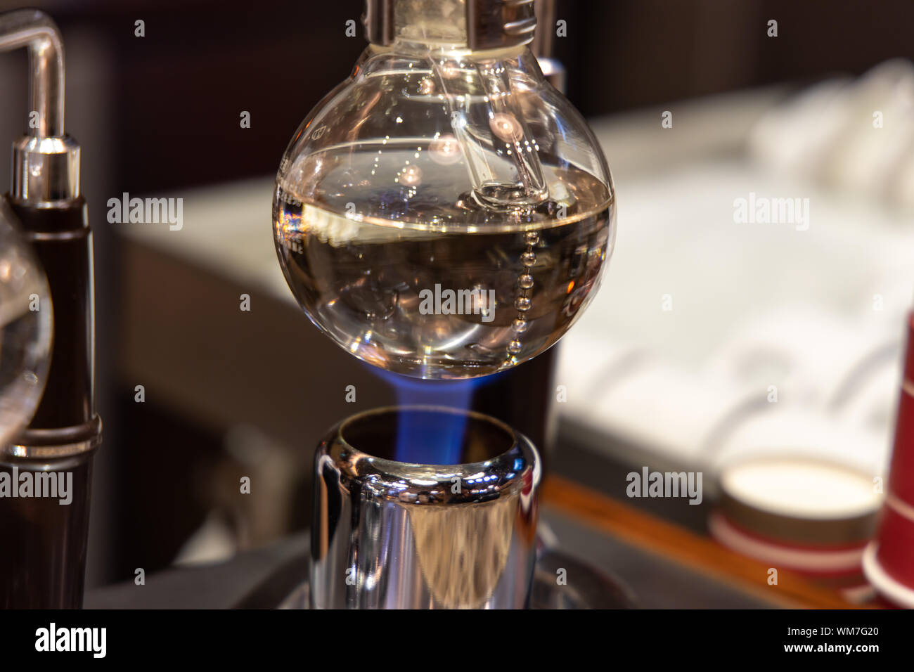 Barista doing Siphon Coffee Brewing, Manila Stock Photo - Alamy