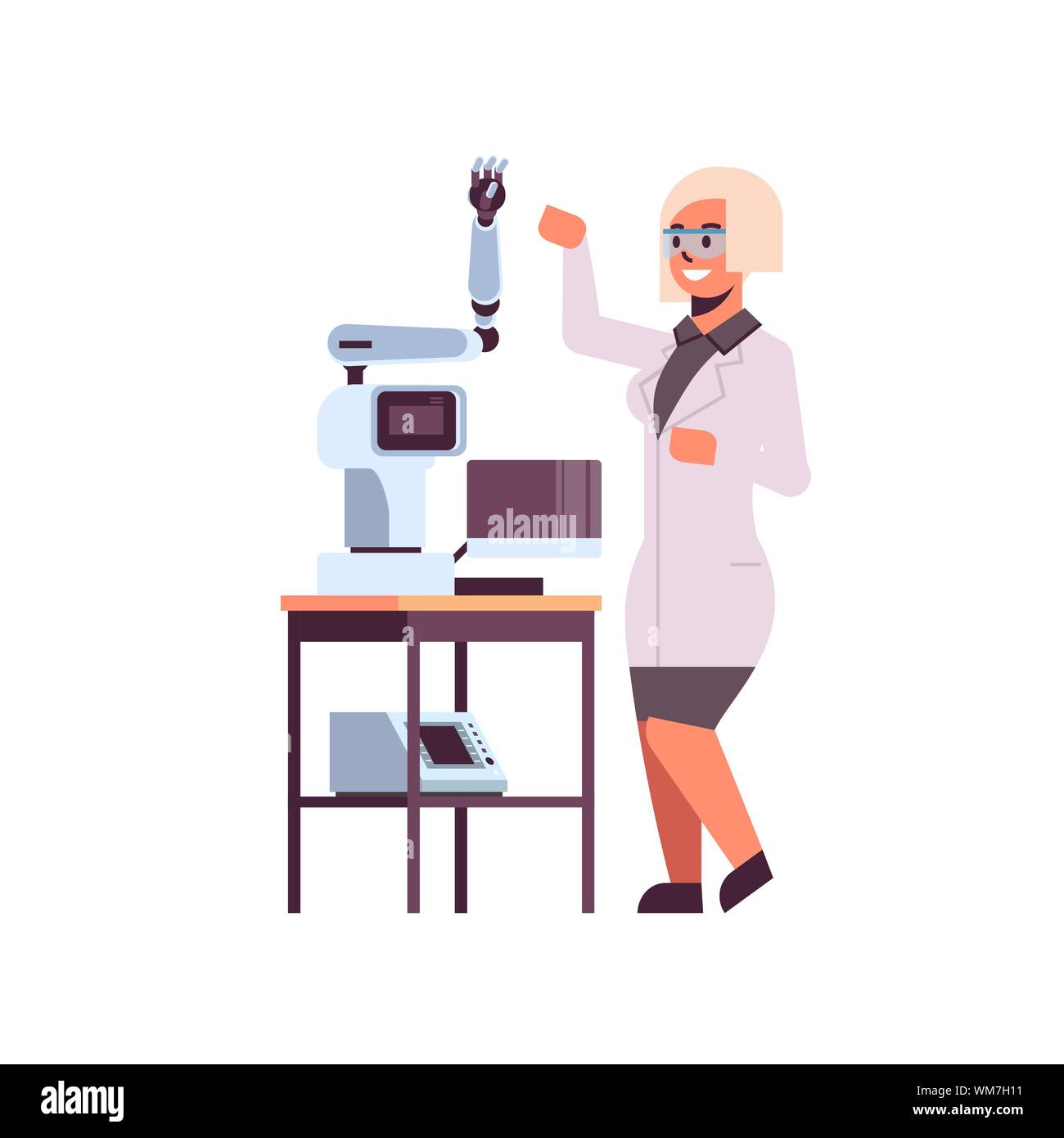 Robot machine tool in Cut Out Stock Images & Pictures - Alamy