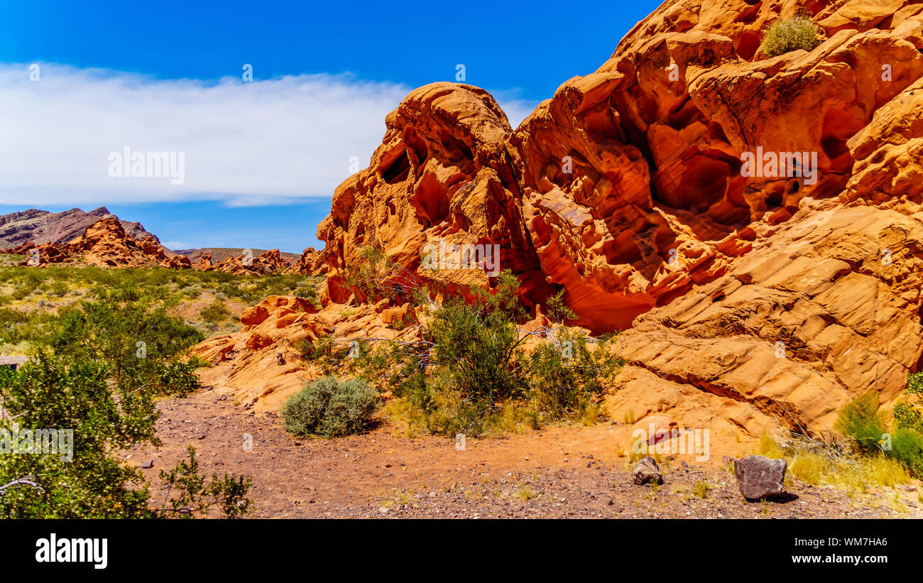 Colorful Mountains along Northshore Road SR167 in Lake Mead National ...