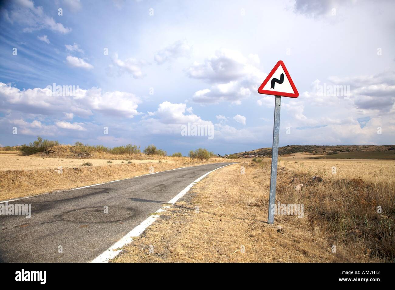 public road next to segovia city in spain Stock Photo - Alamy