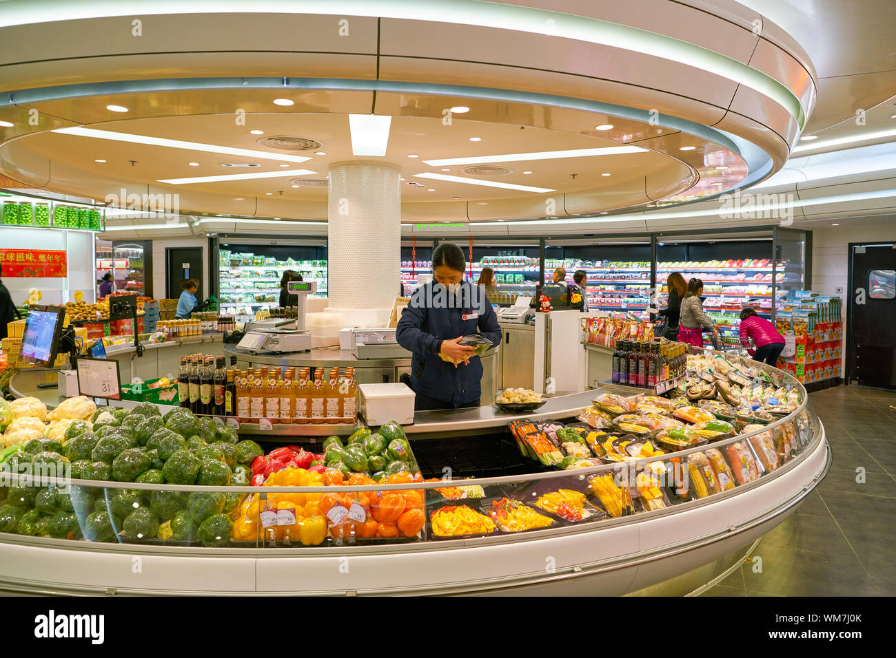 HONG KONG, CHINA - CIRCA JANUARY, 2019: interior shot of ThreeSixty ...
