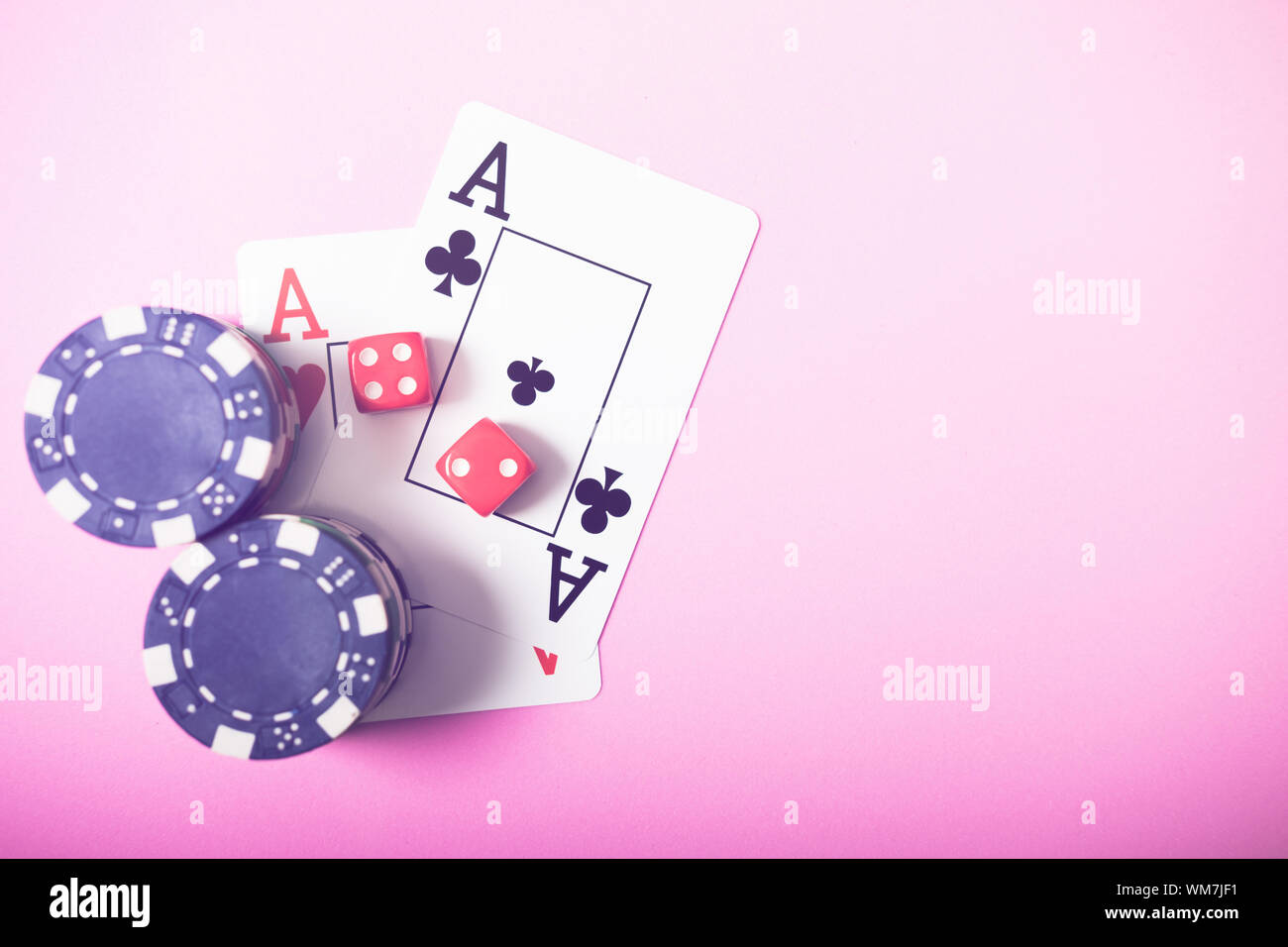 Pink poker chips hi-res stock photography and images - Alamy