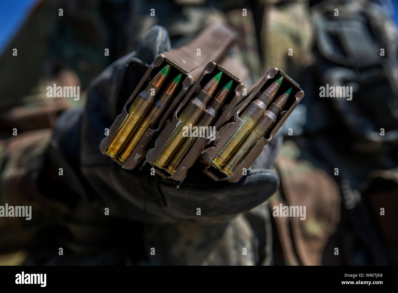 A Class of 2023 new cadet familiarizes herself with the M4 carbine as ...
