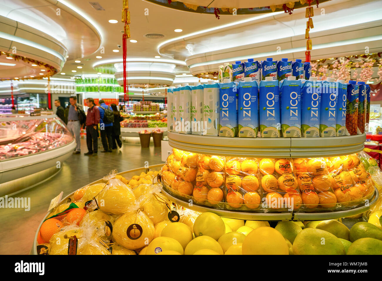 HONG KONG, CHINA - CIRCA JANUARY, 2019: interior shot of ThreeSixty ...