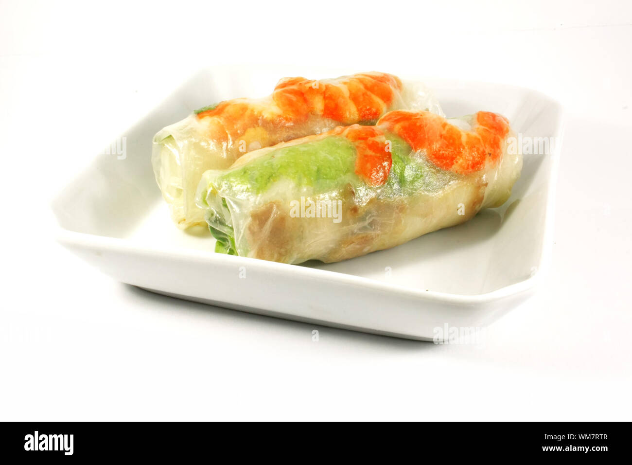 Fresh Handmade Spring Rolls Stock Photo - Alamy