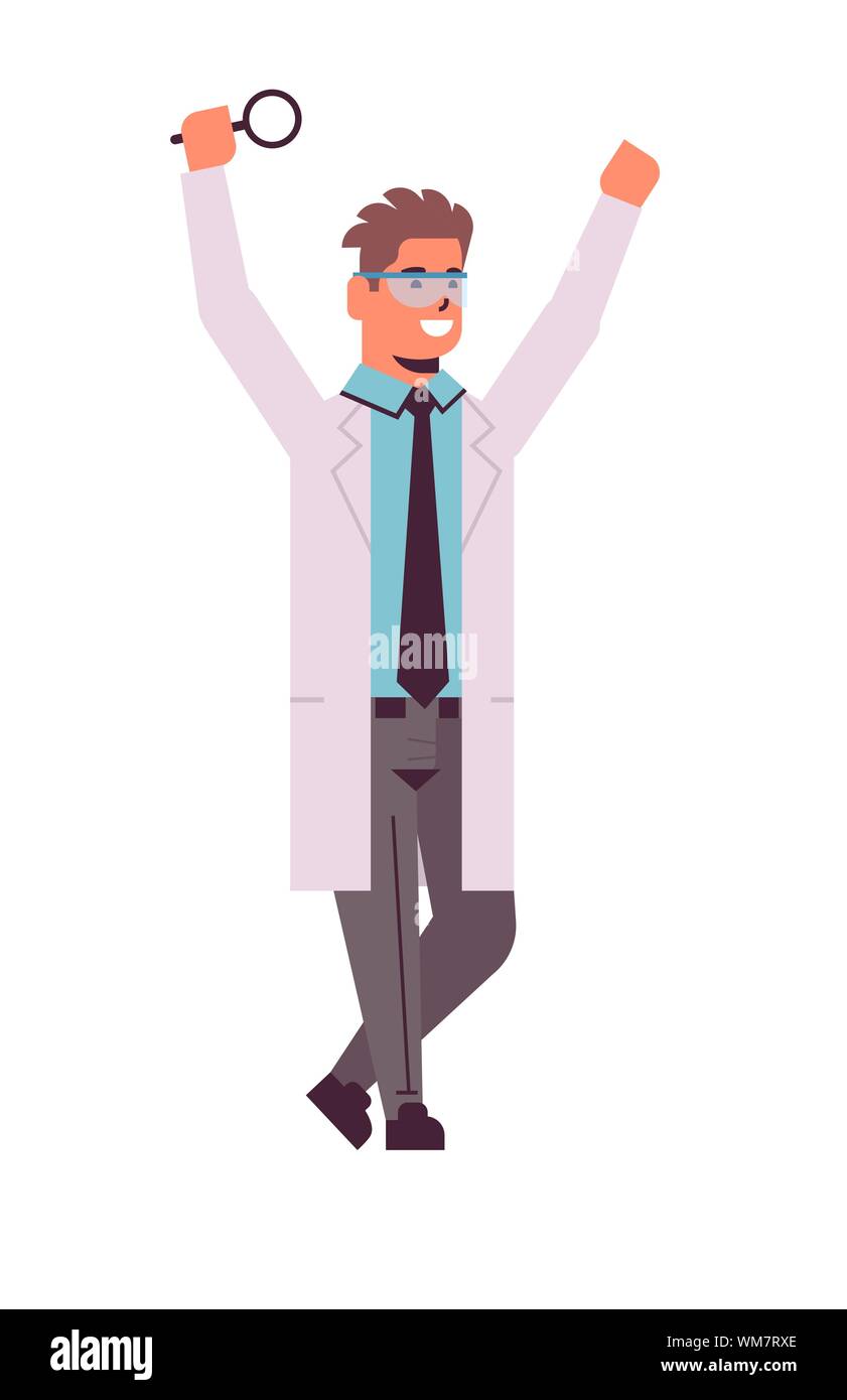 Scientist magnifying glass cartoon hi-res stock photography and images ...