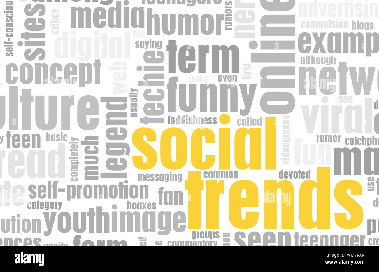 Social Trends Concept As a Abstract Background Stock Photo - Alamy