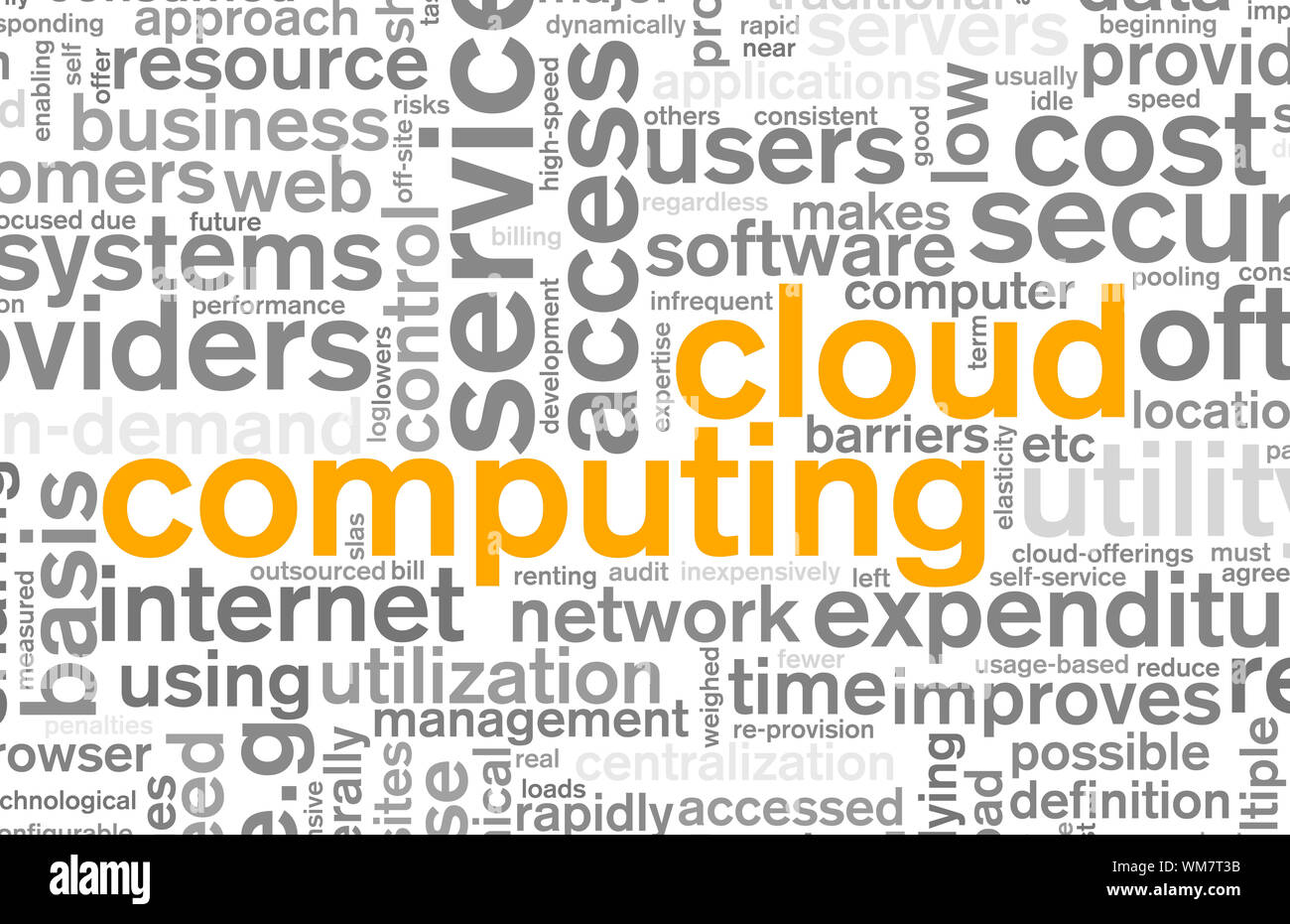 Cloud Computing Technology Concept as a Abstract Stock Photo - Alamy