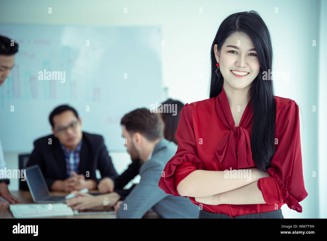 Teamwork business concept .Start up business people in modern office ... Teamwork business concept .Start up business people in modern office ...