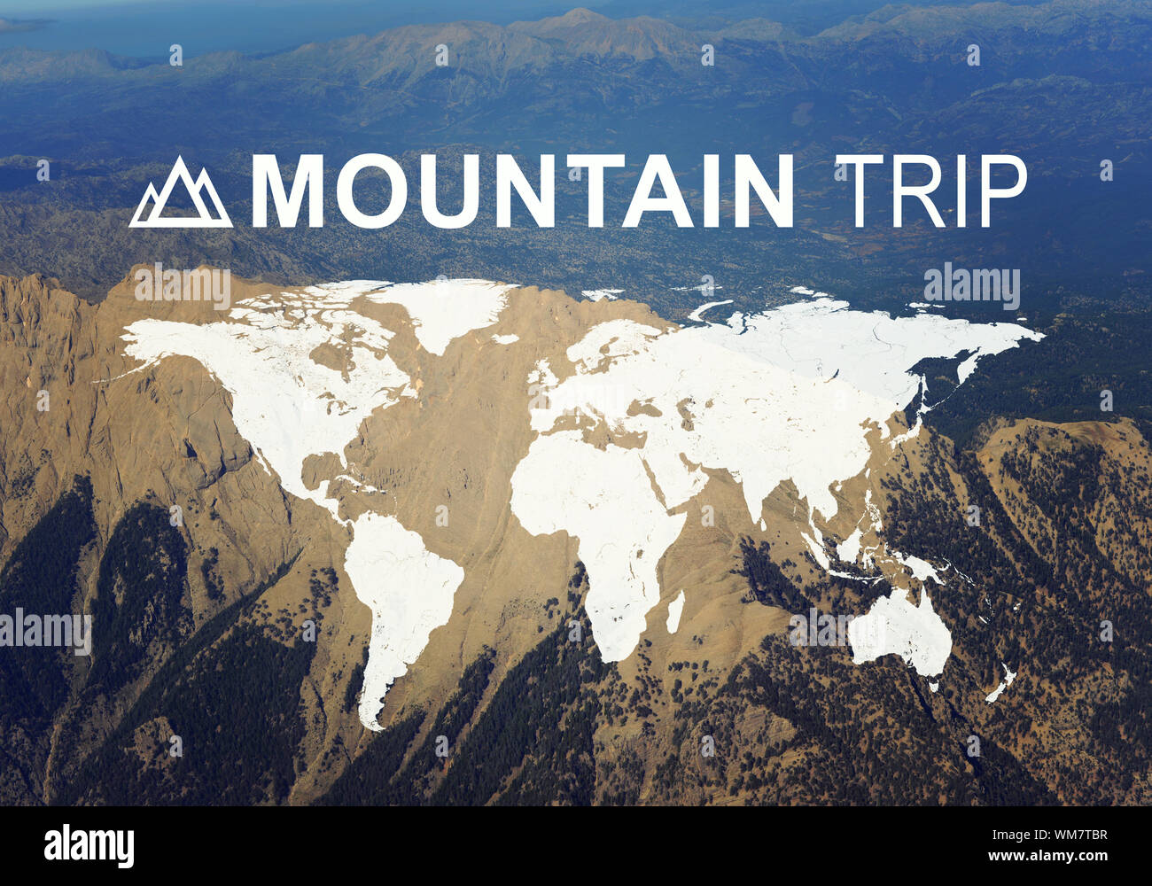 Map of mountainous terrain hi-res stock photography and images - Alamy