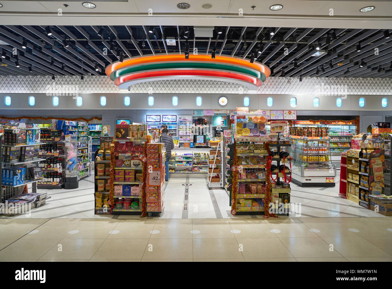 HONG KONG, CHINA - CIRCA JANUARY, 2019: 7-Eleven convenience store in Hong Kong international ...