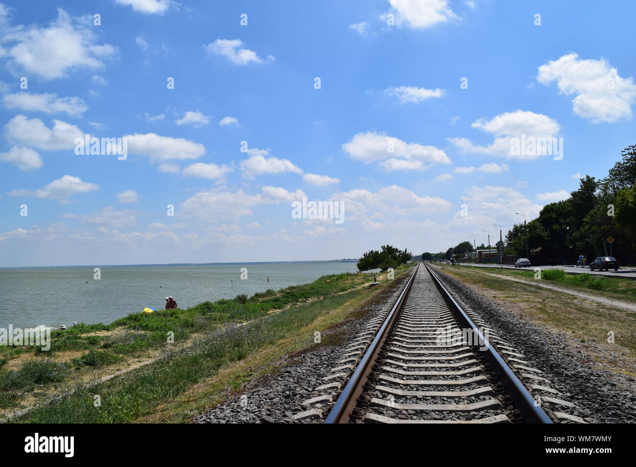 Train along the beach hi-res stock photography and images - Alamy