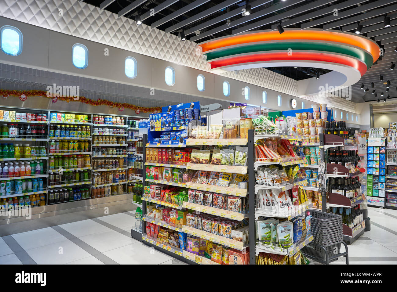 HONG KONG, CHINA - CIRCA JANUARY, 2019: 7-Eleven convenience store in Hong Kong international ...