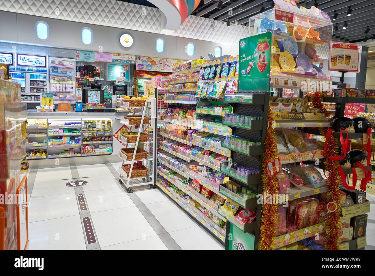 HONG KONG, CHINA - CIRCA JANUARY, 2019: 7-Eleven convenience store in Hong Kong international ...
