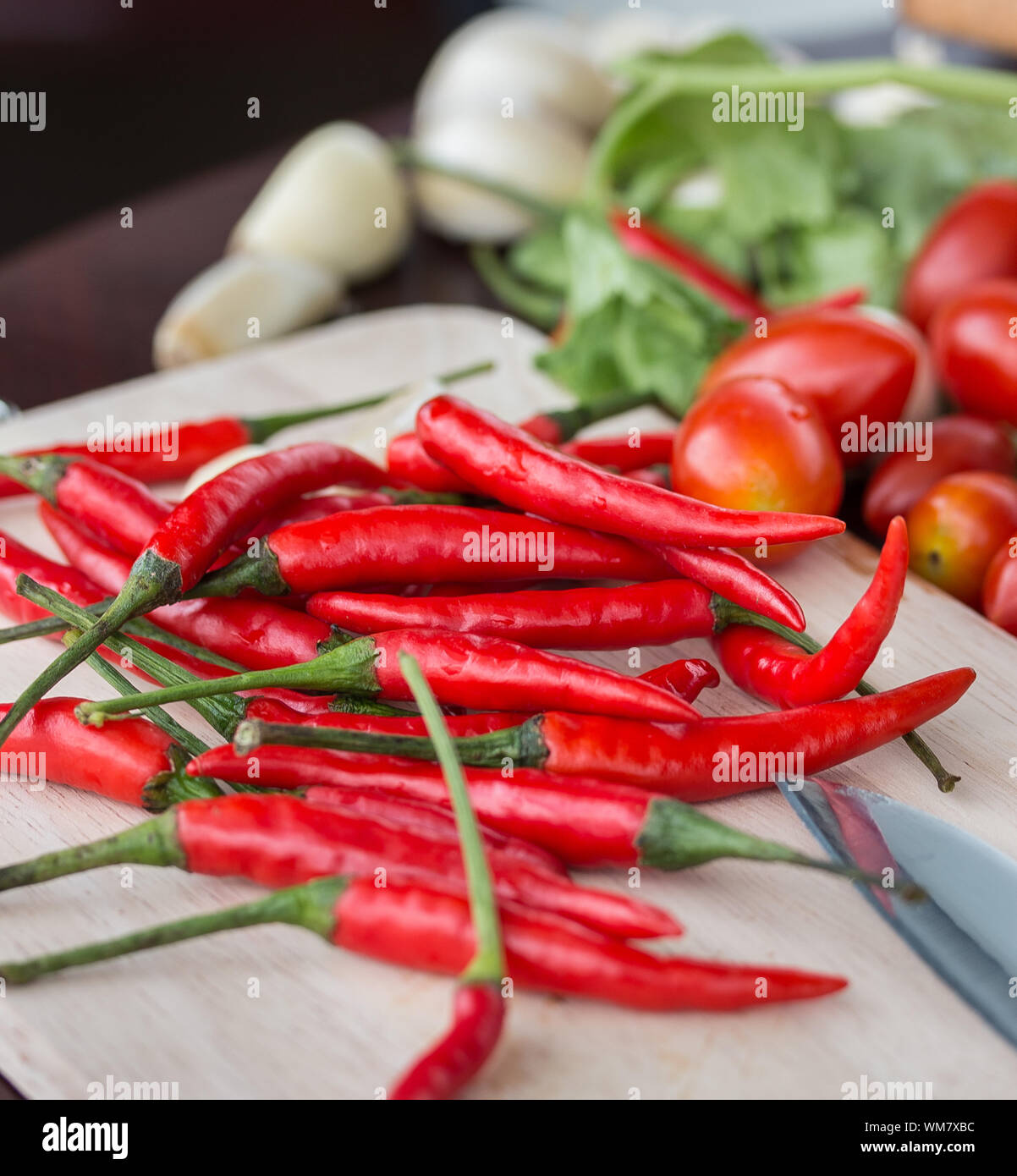 Chillies And Vegetables Showing Chili Pepper And Flavoring Stock Photo ...