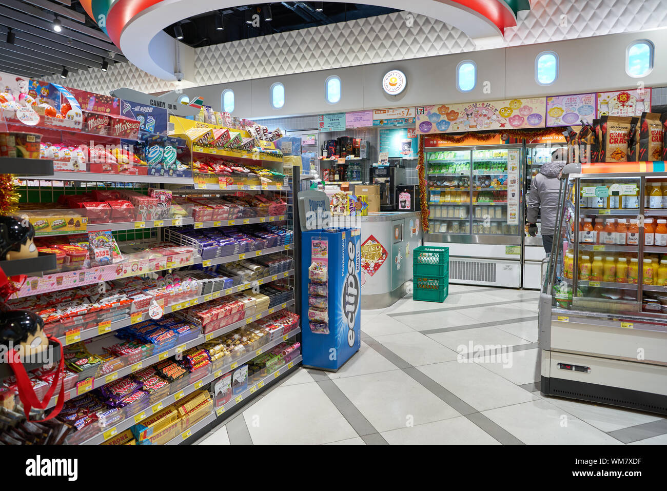 HONG KONG, CHINA - CIRCA JANUARY, 2019: 7-Eleven convenience store in Hong Kong international ...