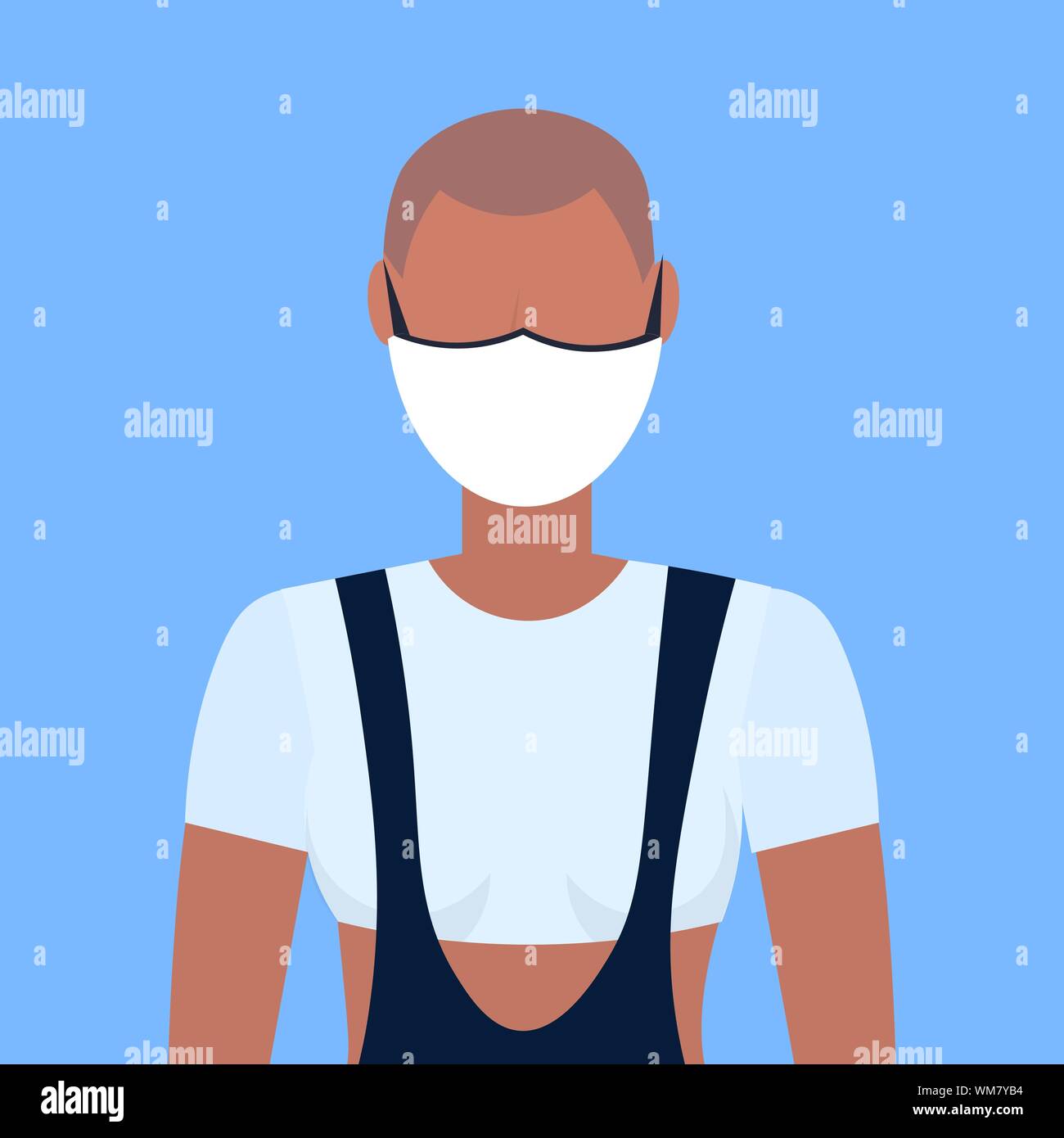 woman wearing protective face mask smog air pollution virus protection ...