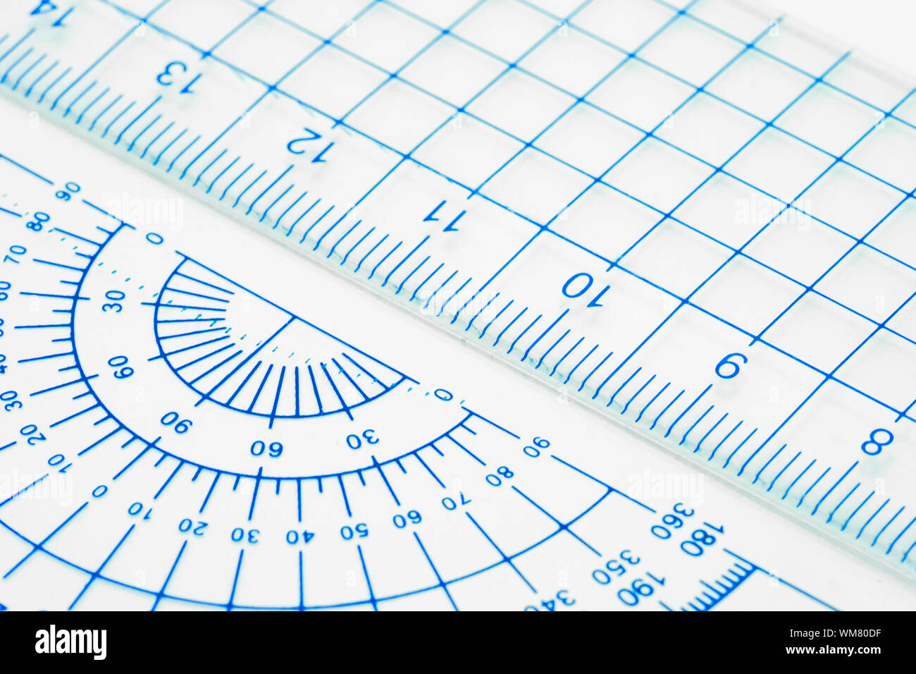 Blue protractor hi-res stock photography and images - Alamy