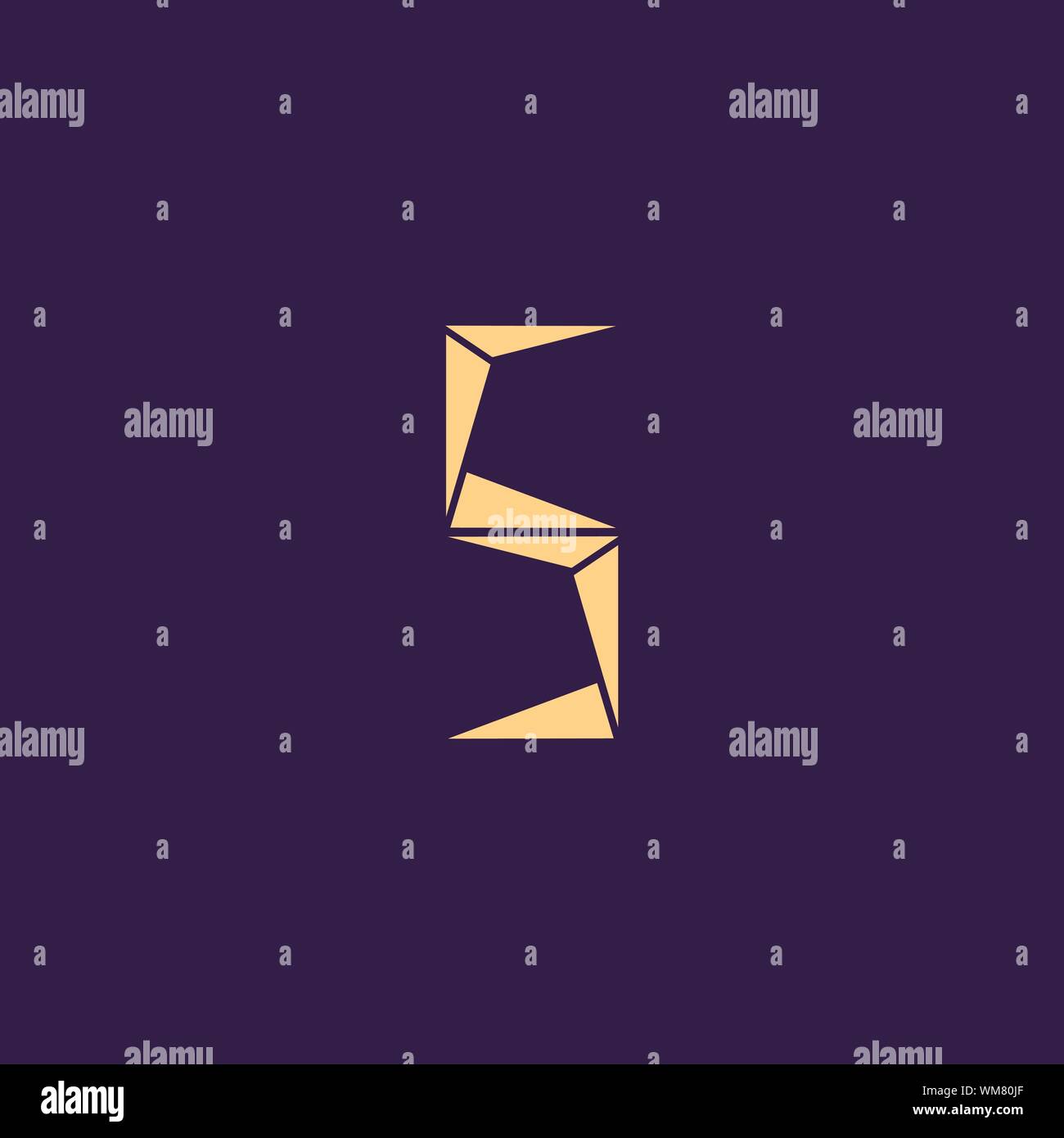 Creative Innovative Initial Letter logo SS S. Minimal luxury Monogram ...