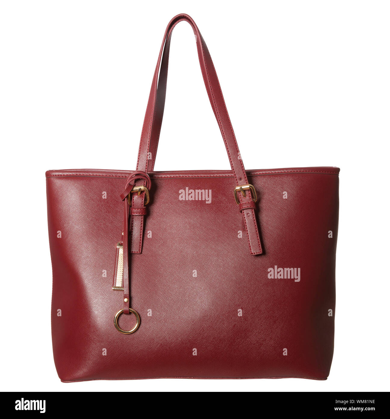 Red Purse isolated on white background Stock Photo - Alamy