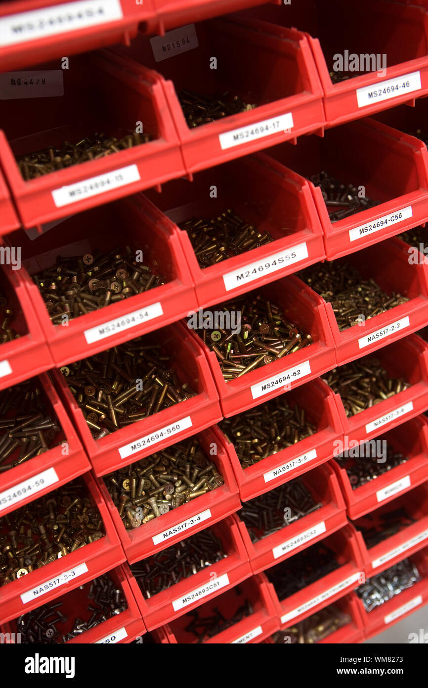 Detail of red assortment boxes Stock Photo - Alamy