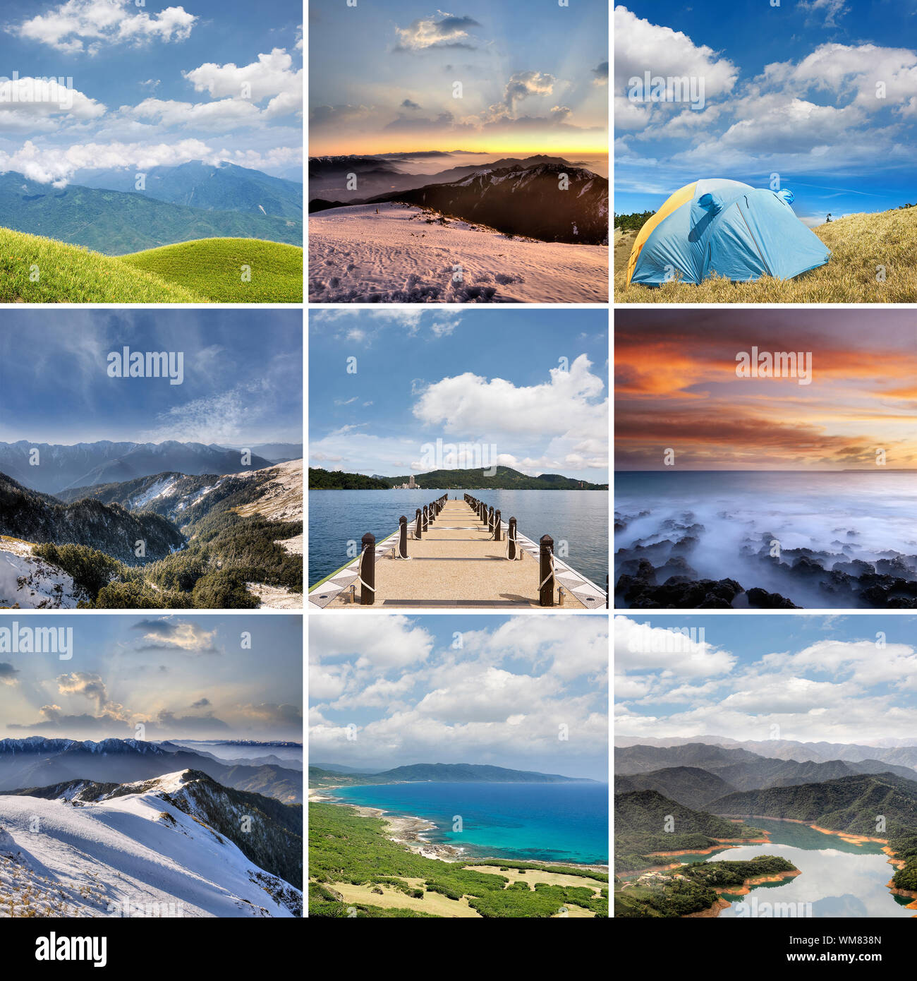 Landscape collection, beautiful outdoor scenery of Taiwan, Asia Stock ...