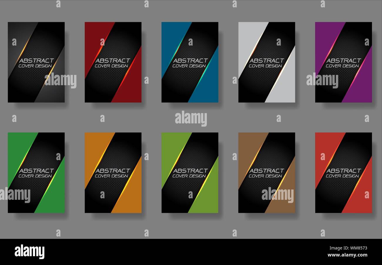 Vector set luxury cover Stock Vector Images - Alamy