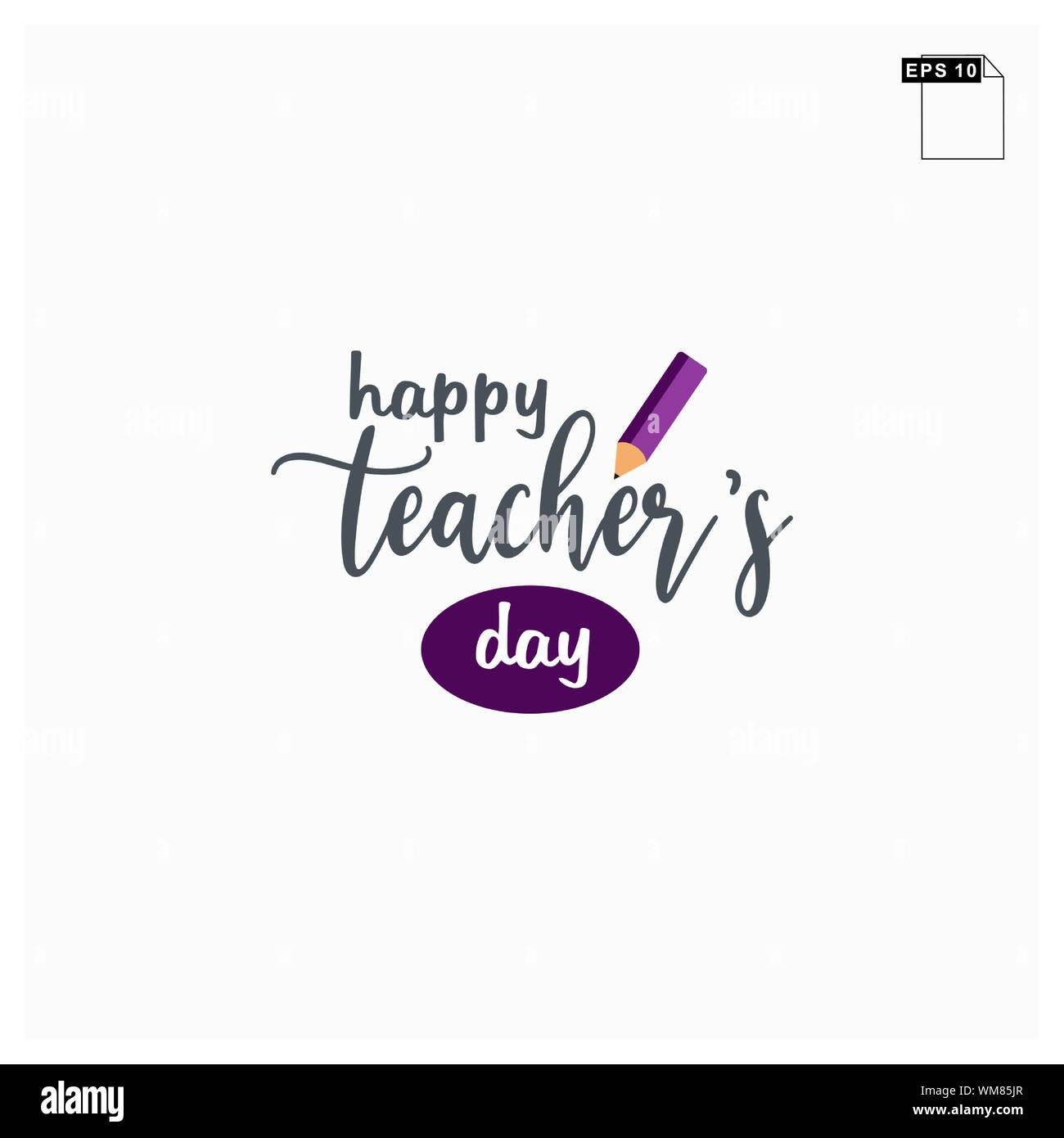 moment happy teachers day lettering art font Stock Vector Image & Art ...