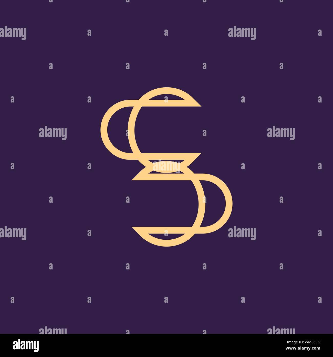 Ss minimal logo hi-res stock photography and images - Alamy