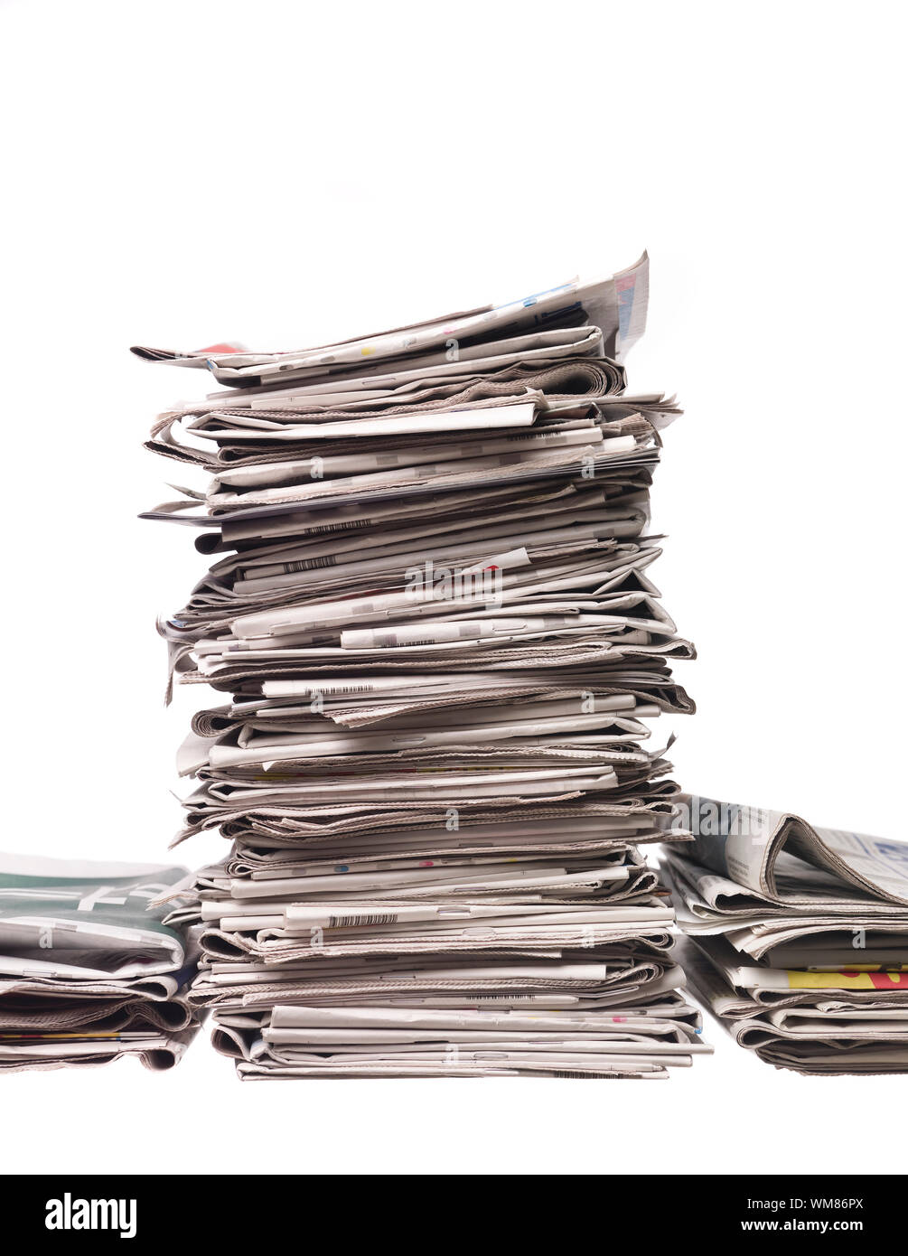 Stack of newspapers Stock Photo - Alamy