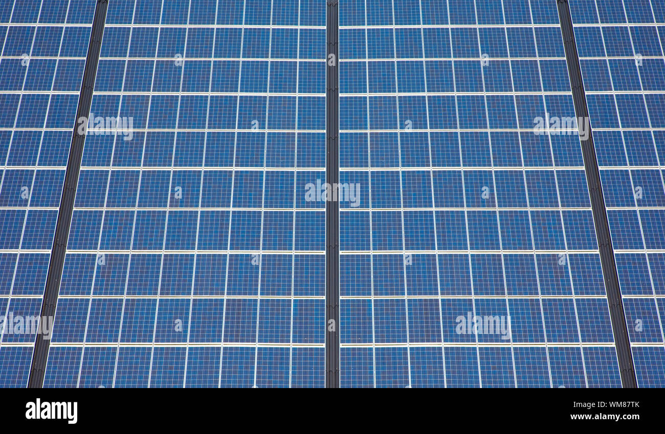 A photography of a solar panels texture Stock Photo - Alamy