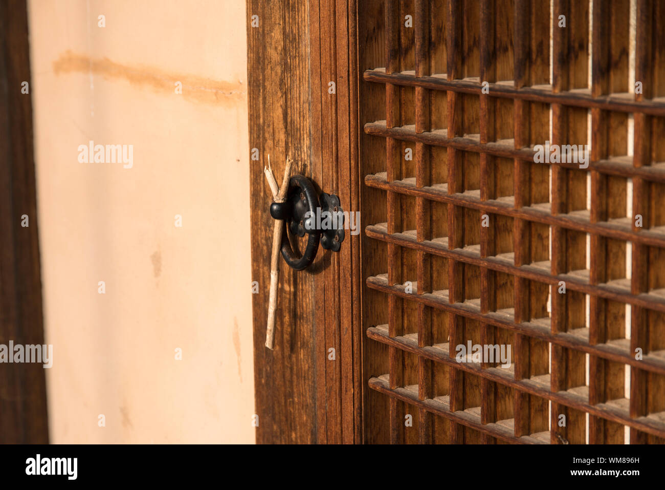 Wooden door ajar hi-res stock photography and images - Alamy
