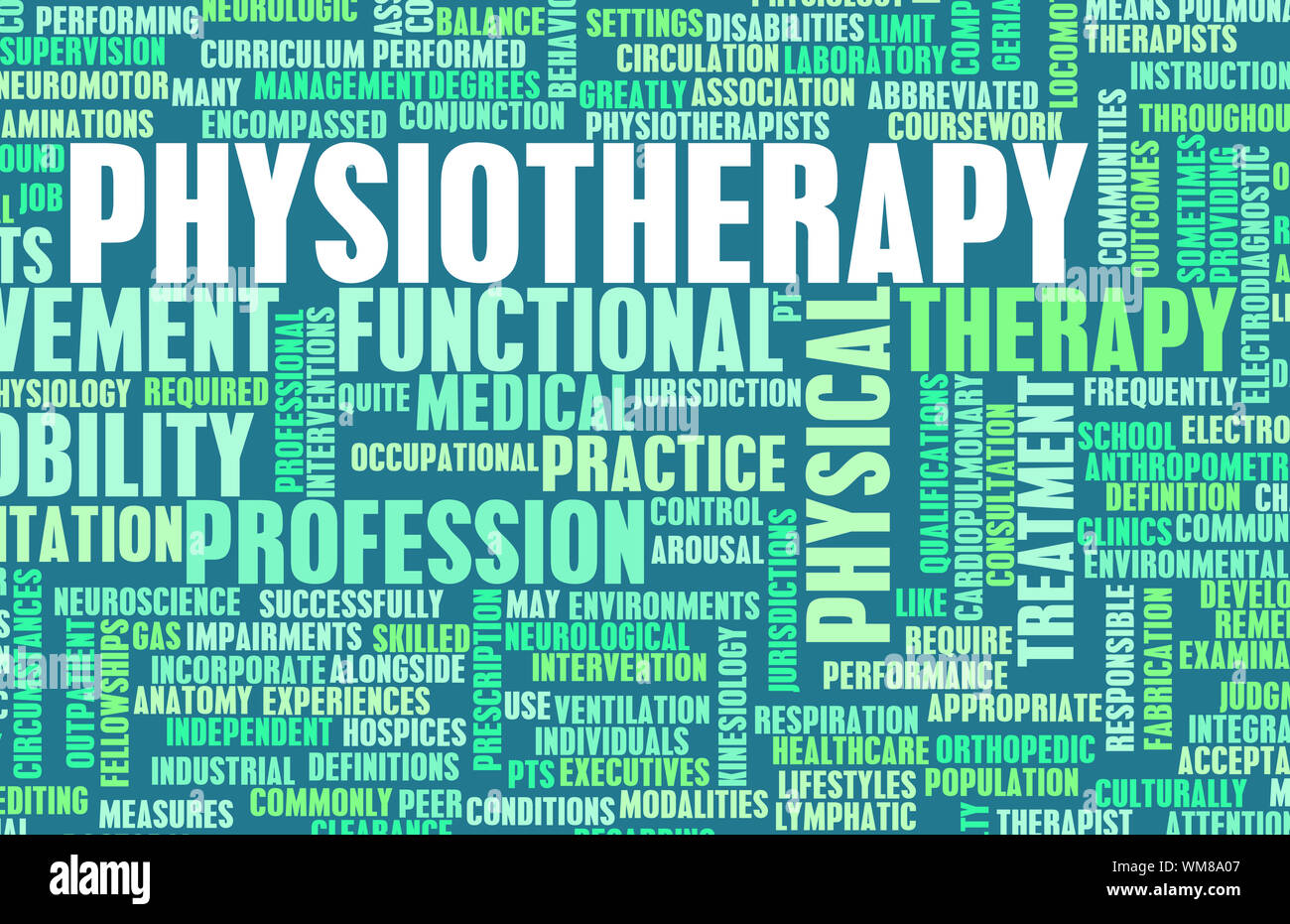 Physiotherapy as a Medical Career Concept Art Stock Photo - Alamy