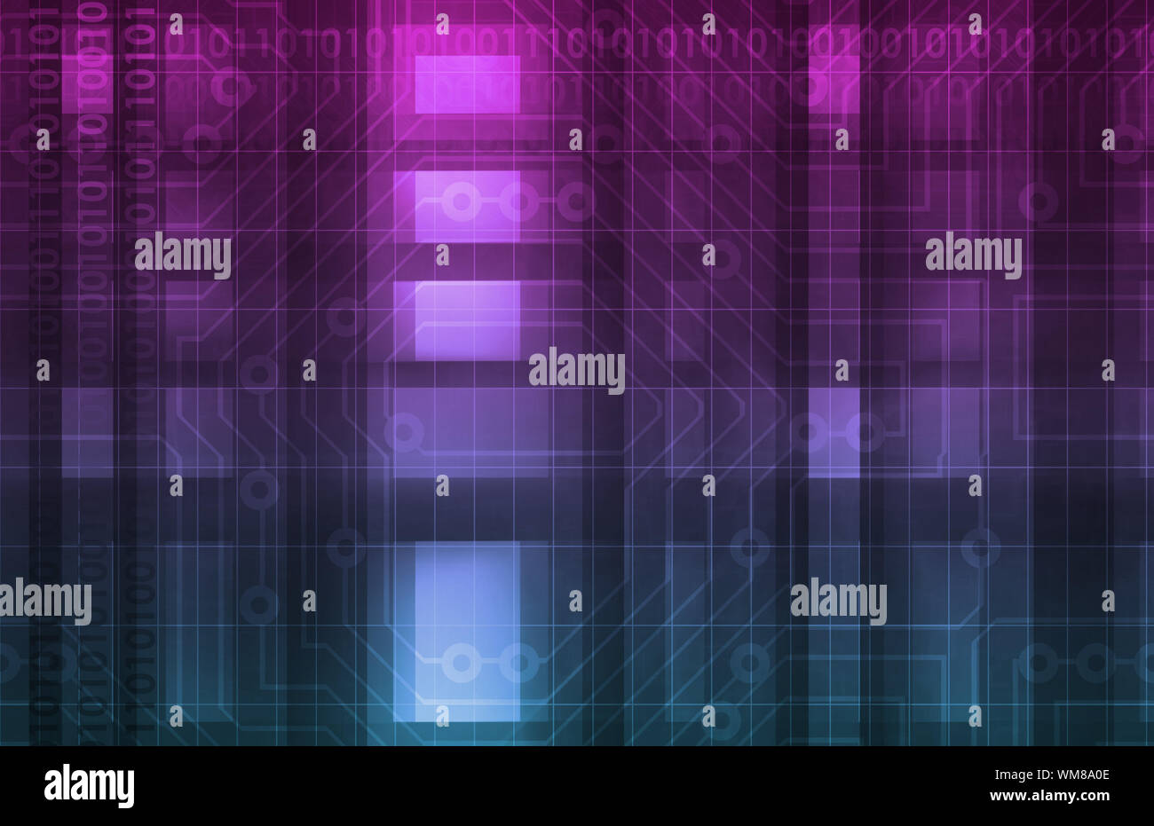 Technology Background as a Digital Abstract Art Stock Photo - Alamy