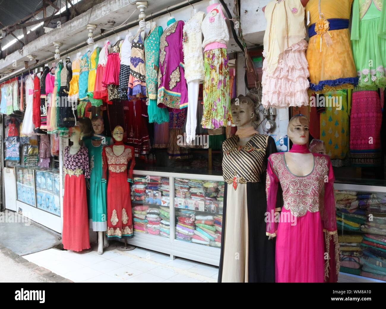 Display Of Ladies Cloths Inside The Market Stock Photo - Alamy
