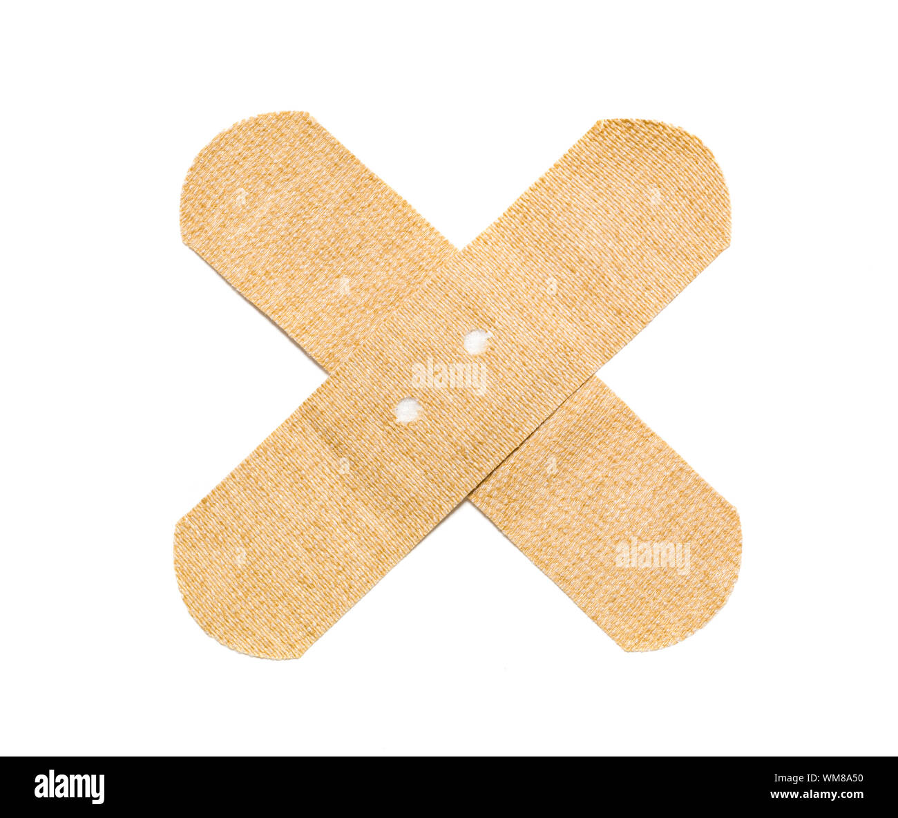 Beige bandaid isolated on a white background Stock Photo - Alamy