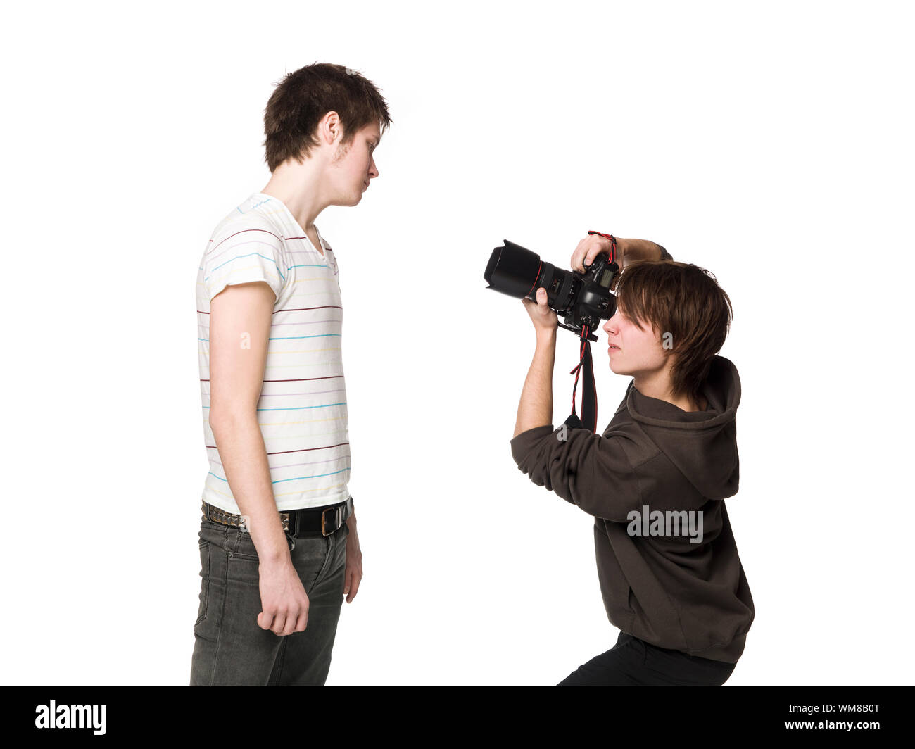 Studio model photo shoot Cut Out Stock Images & Pictures - Alamy