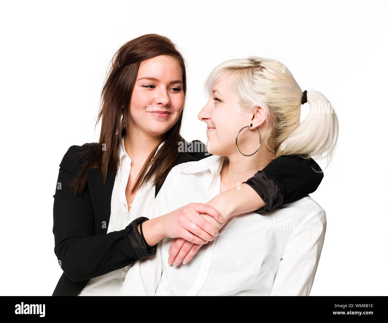 Friends love care hug Cut Out Stock Images & Pictures - Alamy