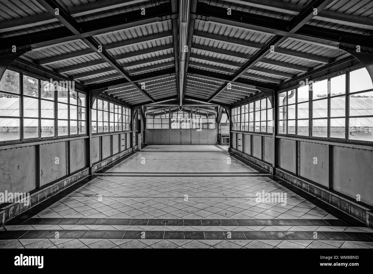 Empty pedestrian bridge hi-res stock photography and images - Alamy