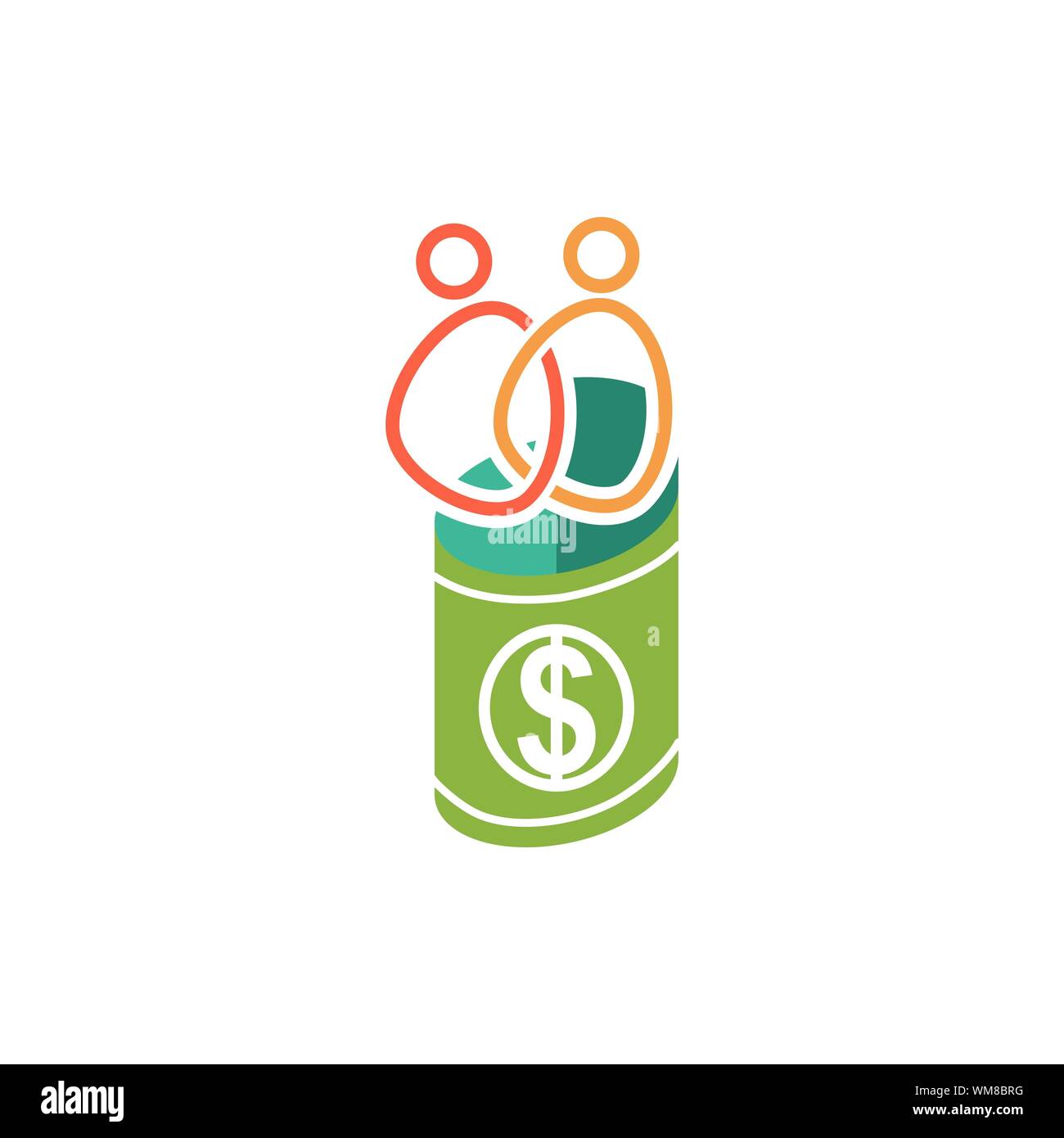 Commitment Teamwork Together Business Logo Illustration Vector Stock ...