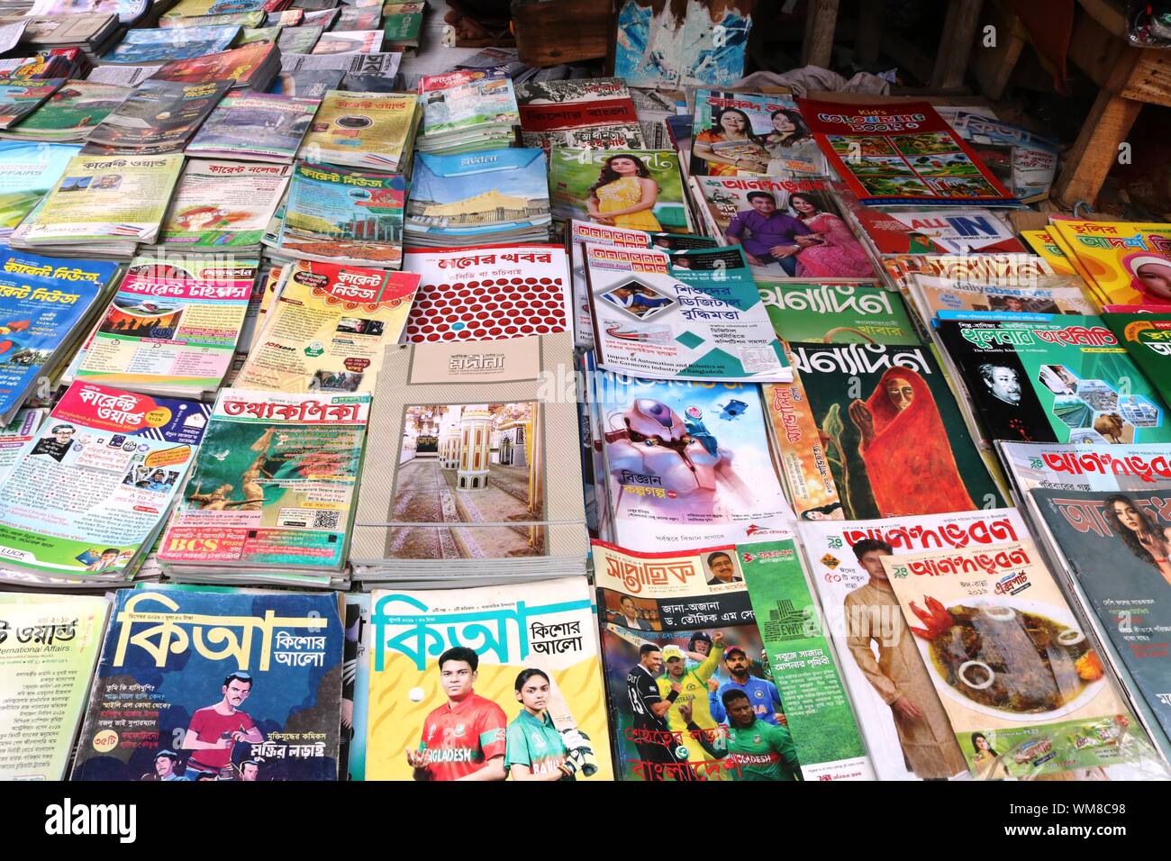 Books and magazines on the market Stock Photo - Alamy