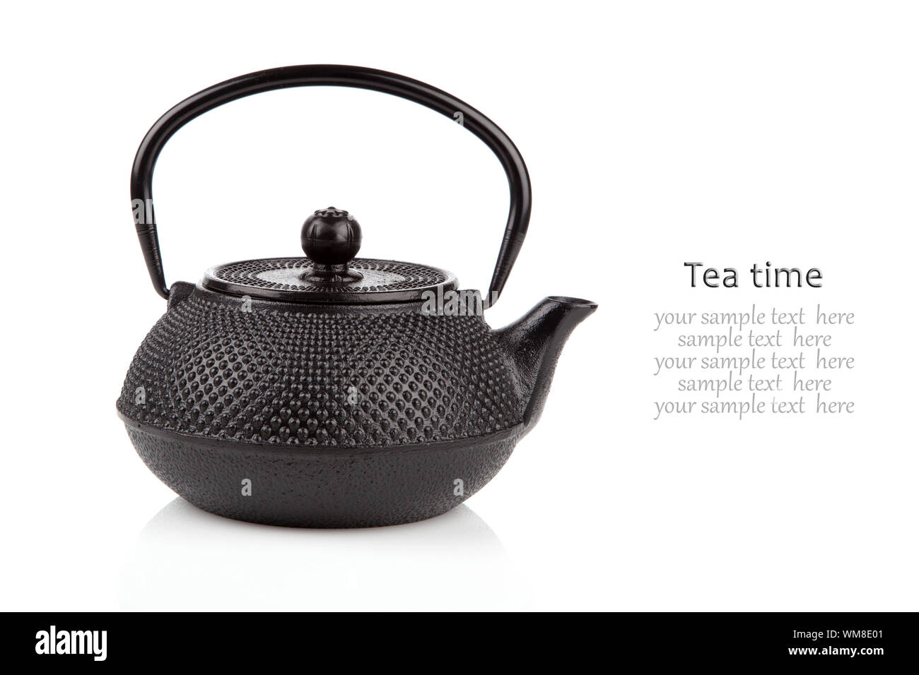 japanese teapot isolated on white background Stock Photo - Alamy