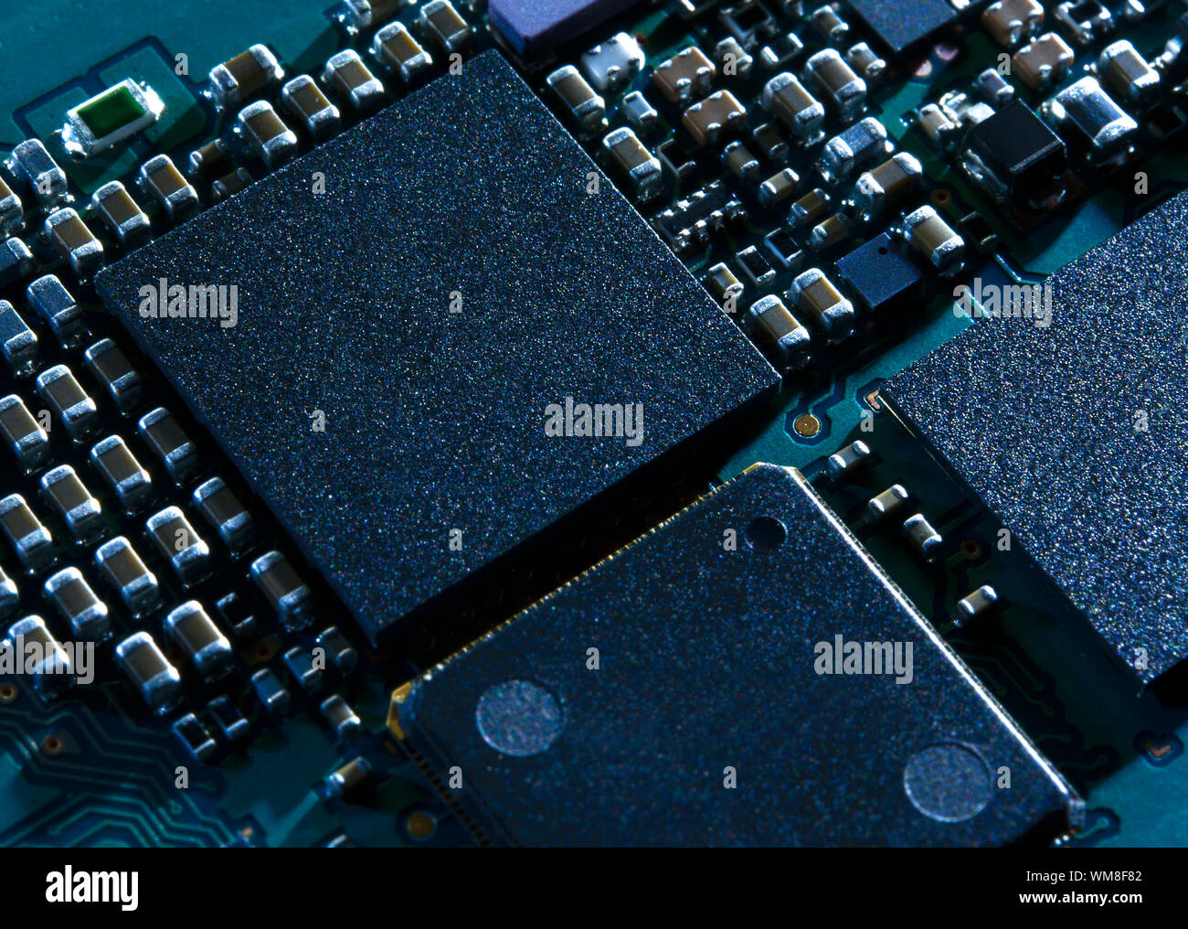 Close up Image of the Electronic Circuit Board with Processor Stock ...