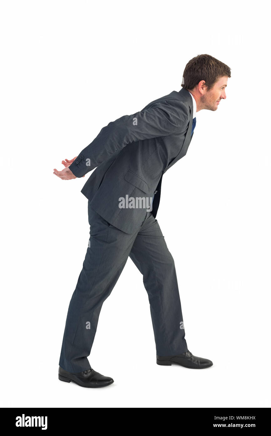 Man bending over Cut Out Stock Images & Pictures - Alamy